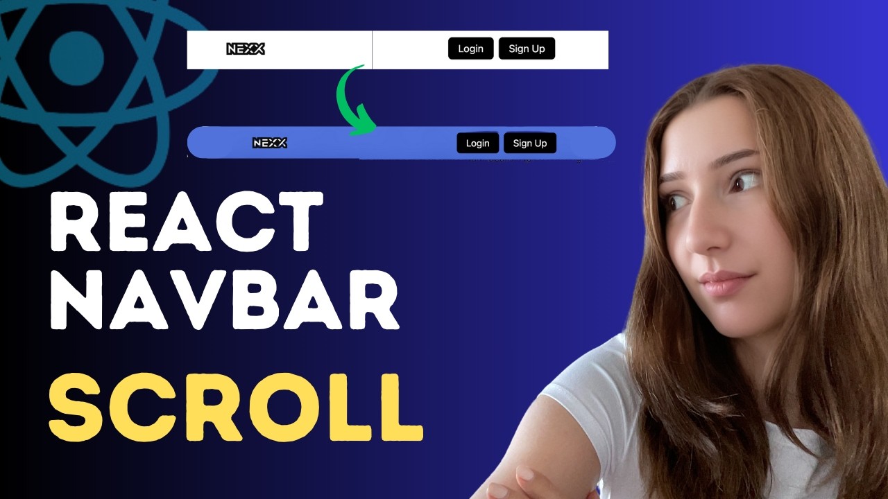 React Tutorial How To Update Navbar Styles On Scroll Youtube 0798