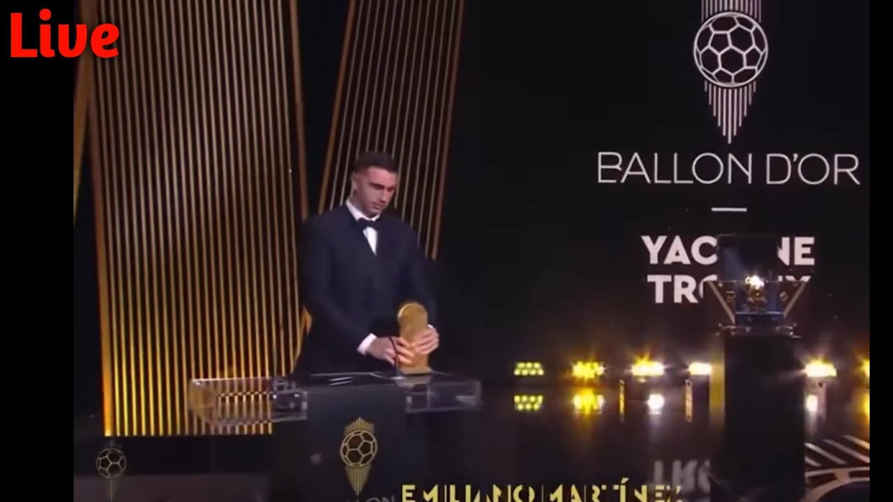Emiliano Martínez wins Yashin yachine Trophy ballon d'or 2024 Award as ...