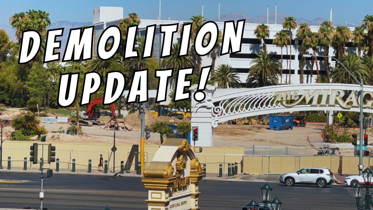 Mirage Transformation To Hard Rock Las Vegas Strip Update! Demolition ...