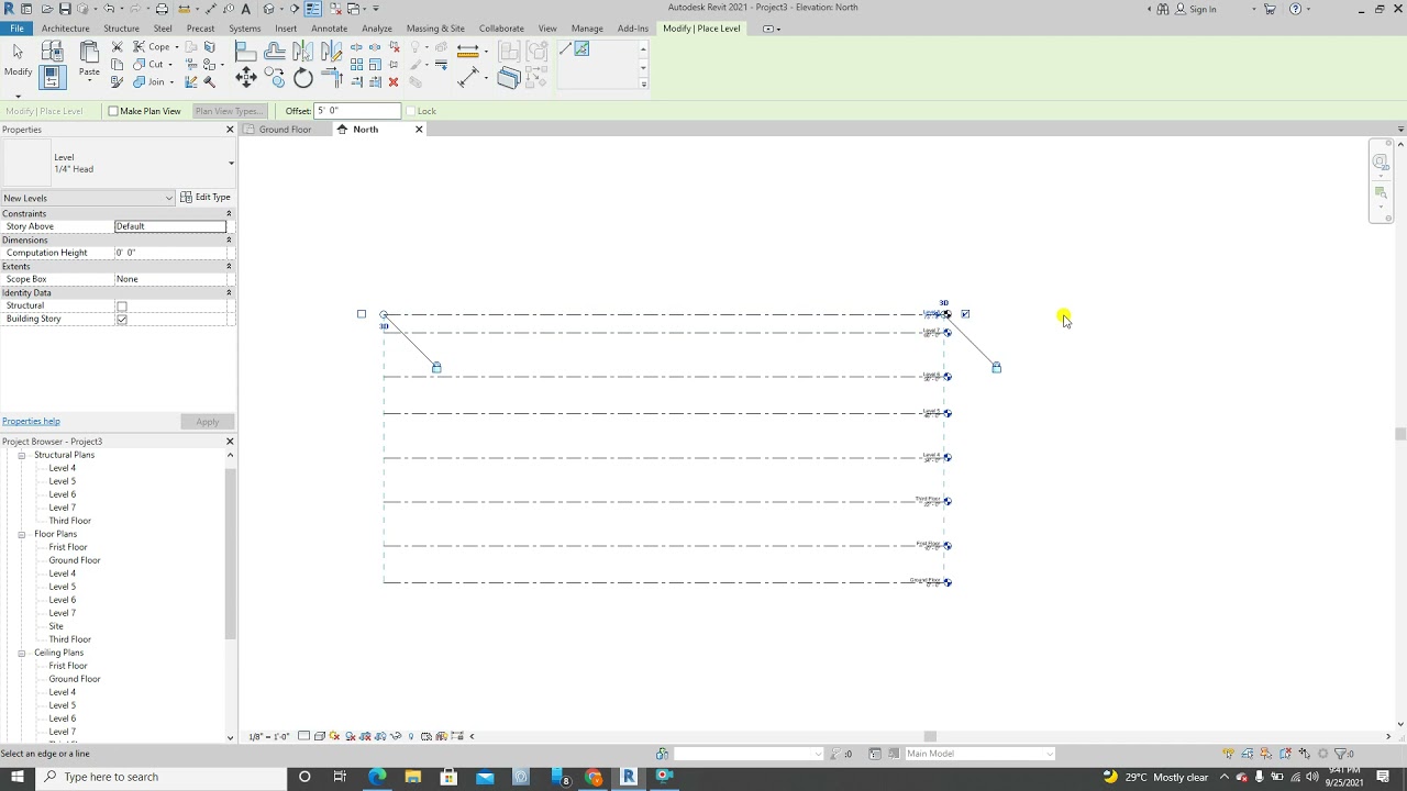 Level Datum (Create a Project & Add Levels) - YouTube