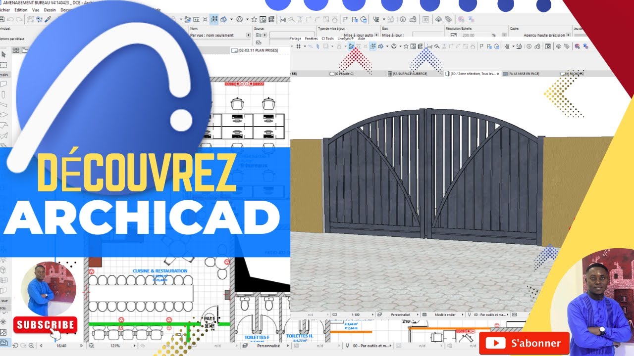 🟩Comment modéliser un PORTAIL personnalisé avec ArchiCAD? - YouTube