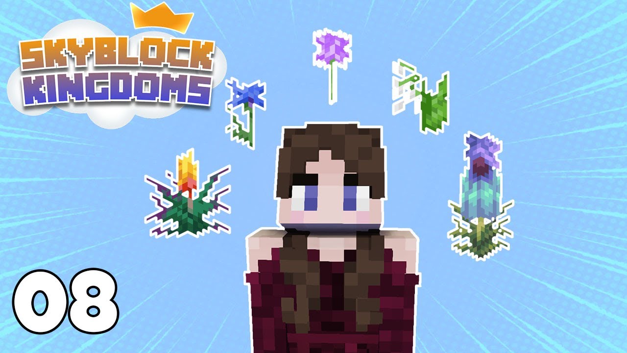 I Built Flower Farms in Skyblock Kingdoms! - YouTube