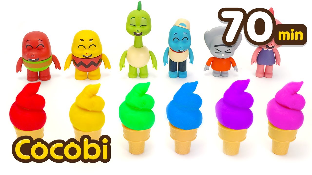 Let's Play with Play-Doh Ice cream🌈and More Colorful Crafts For Kids ...