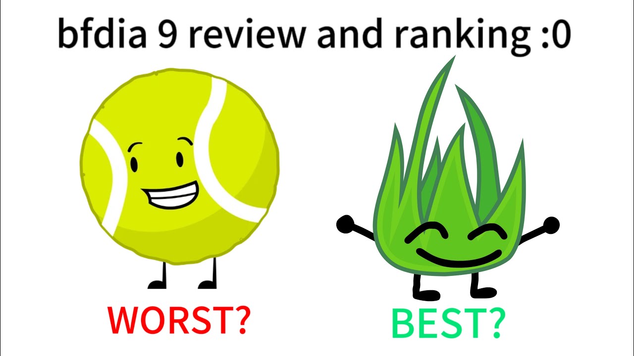 bfdia 9 review and character rankings - YouTube