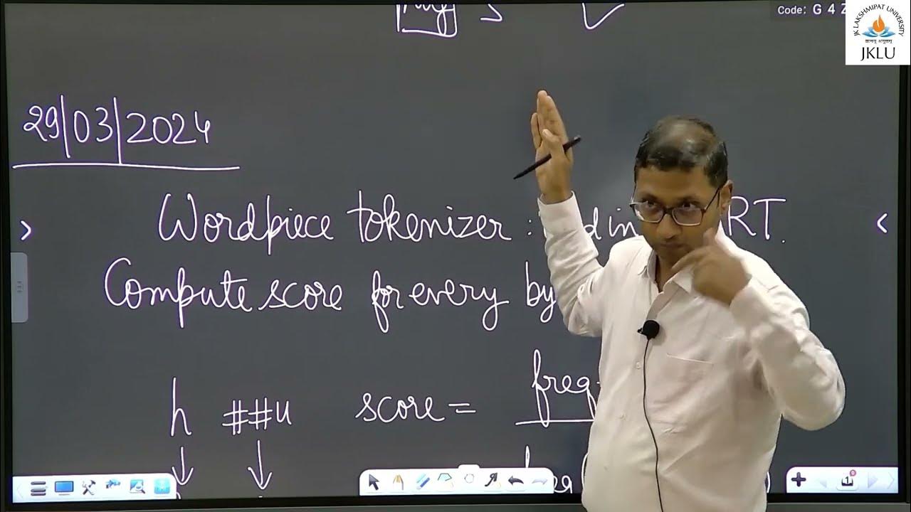 Lecture 29: Wordpiece algorithm and BERT Tokenizer - YouTube