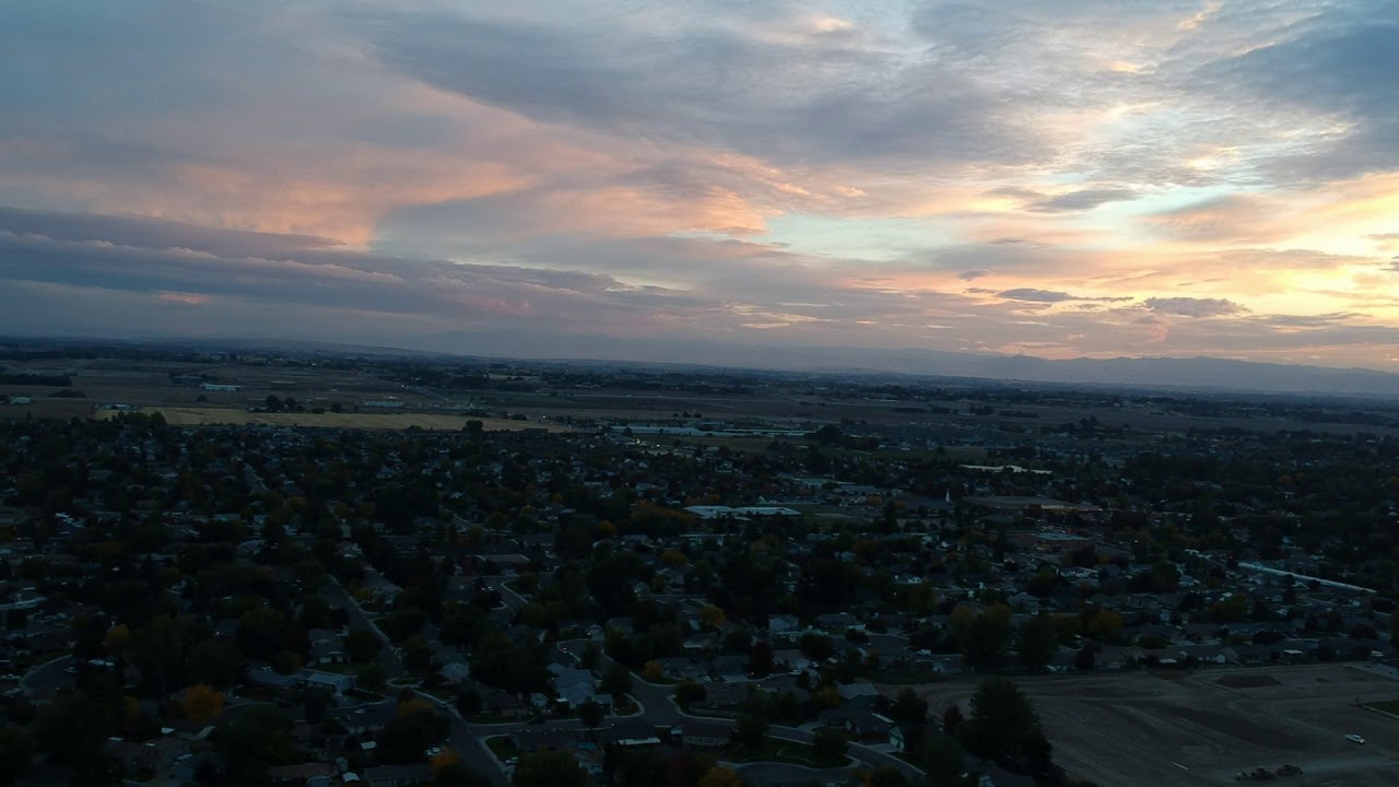 Sunset Drone Video from 400 Feet above Meridian. - YouTube