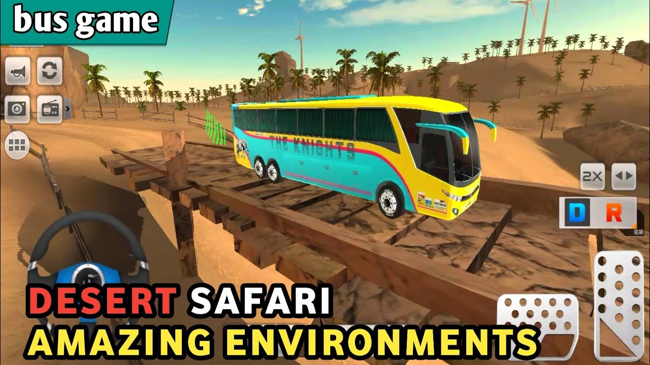 Extreme Bus Simulator Drive: Offroad Desert Mode Gameplay - YouTube