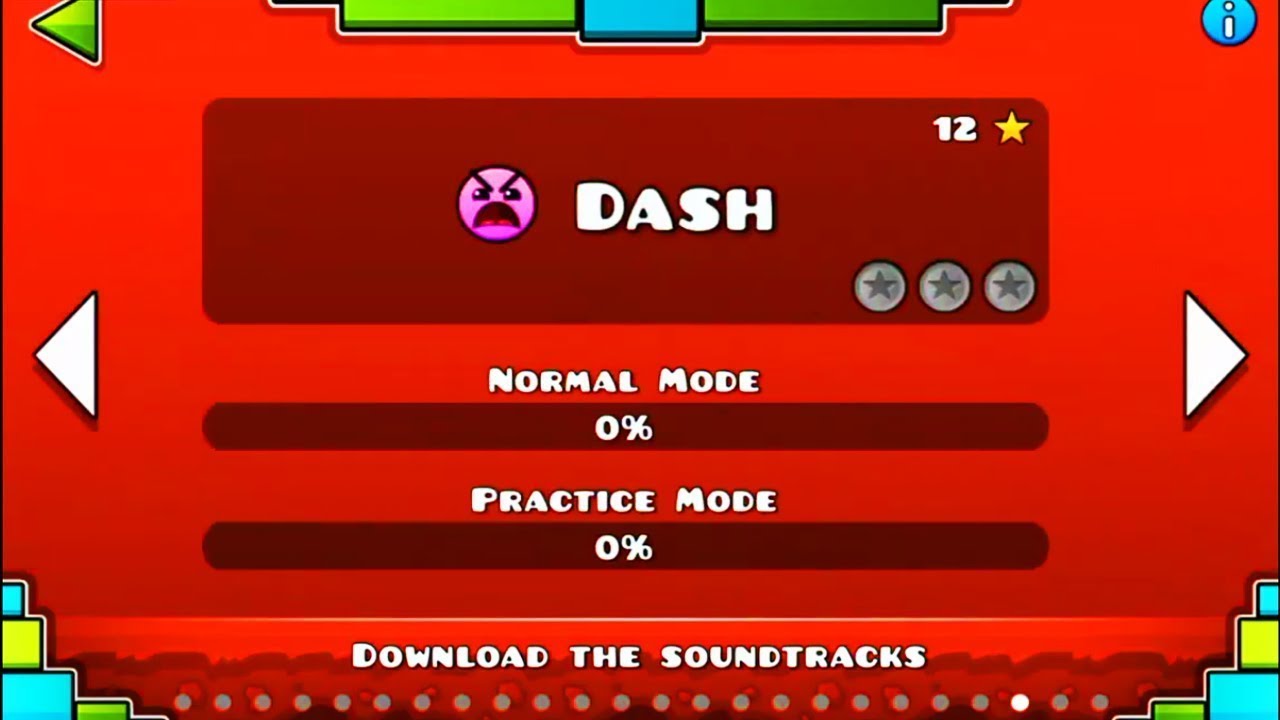 Geometry Dash: Level 22 ¨Dash¨ (No coins) | Kalel Mv - YouTube