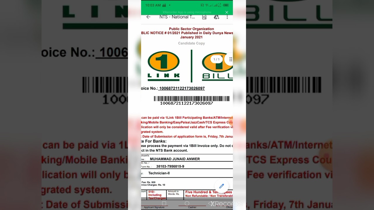 How to pay one link invoice only bill | pay 1link invoice | pay_nts ...