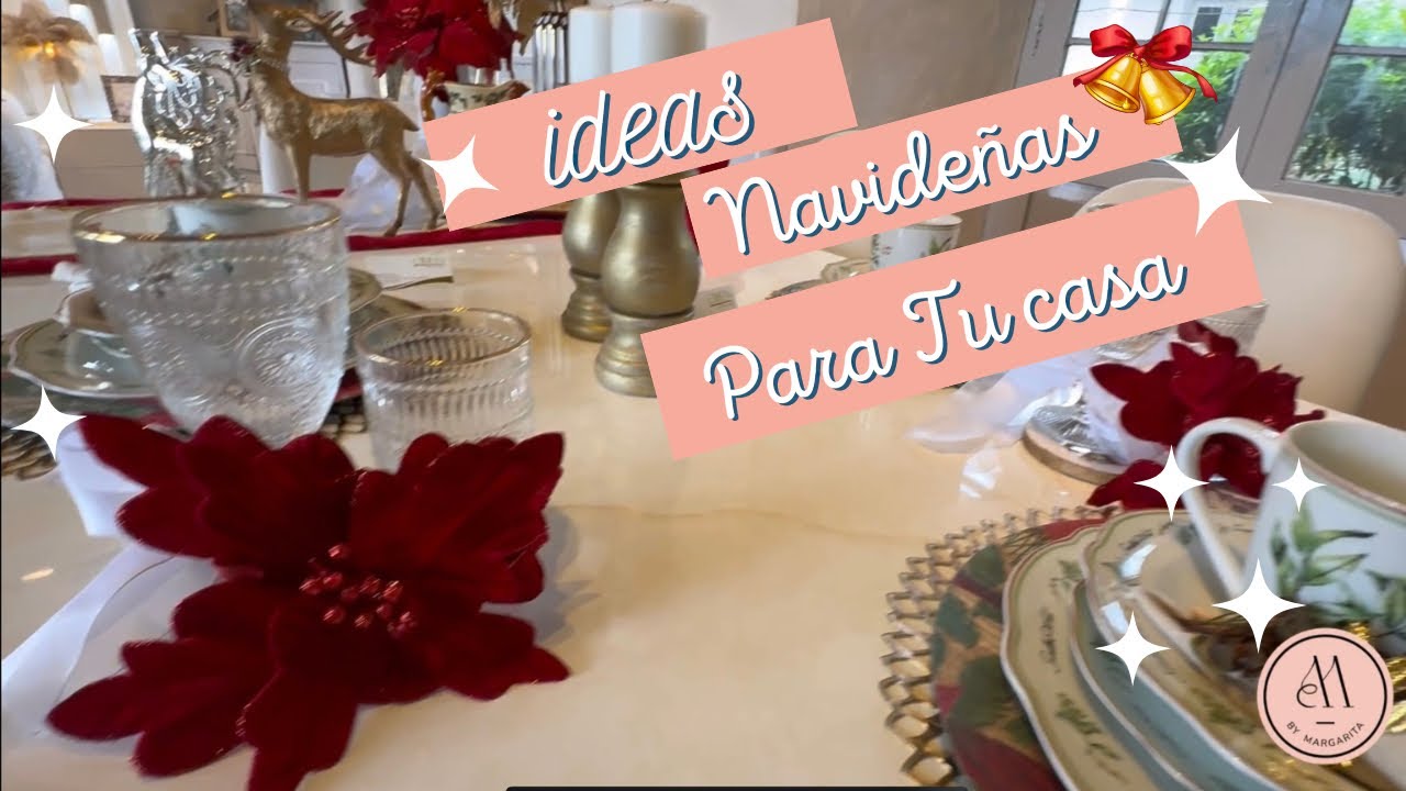 IDEAS NAVIDEÑAS PARA DECORAR TU CASA Y TU COMEDOR CON ESTILO🎄/ OBEN ...