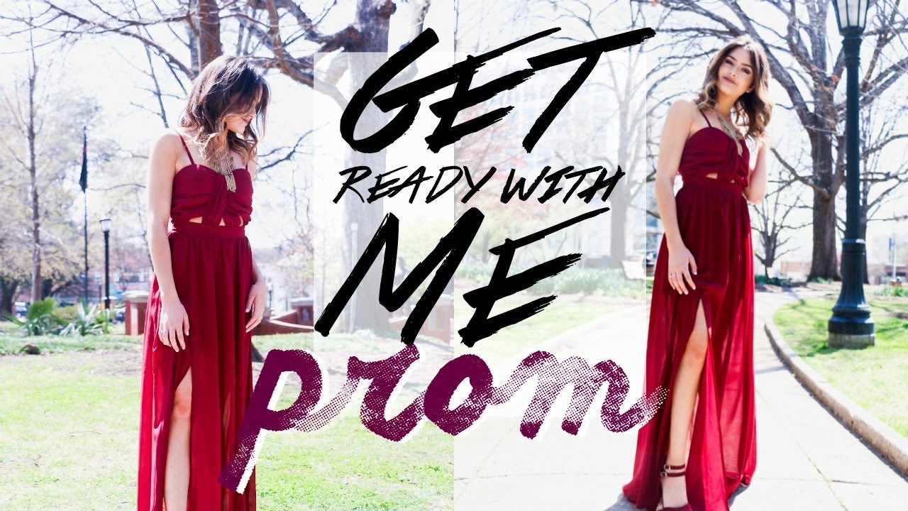 GET READY WITH ME: PROM 2017 | Makeup And Dress - YouTube