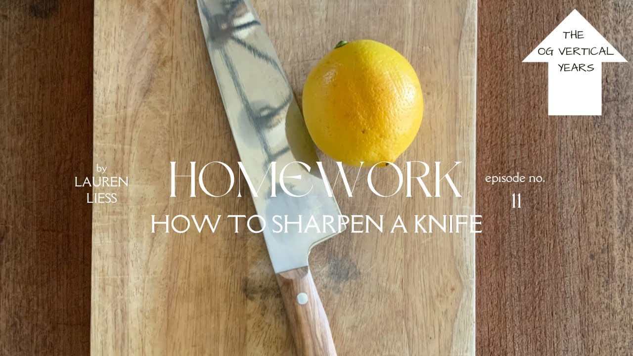 HOMEWORK #11: How to sharpen a knife - tips from an Italian knife maker ...