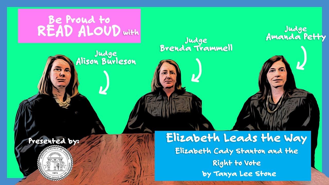 Georgia Judges Burleson, Trammell, and Petty read "Elizabeth Leads the ...