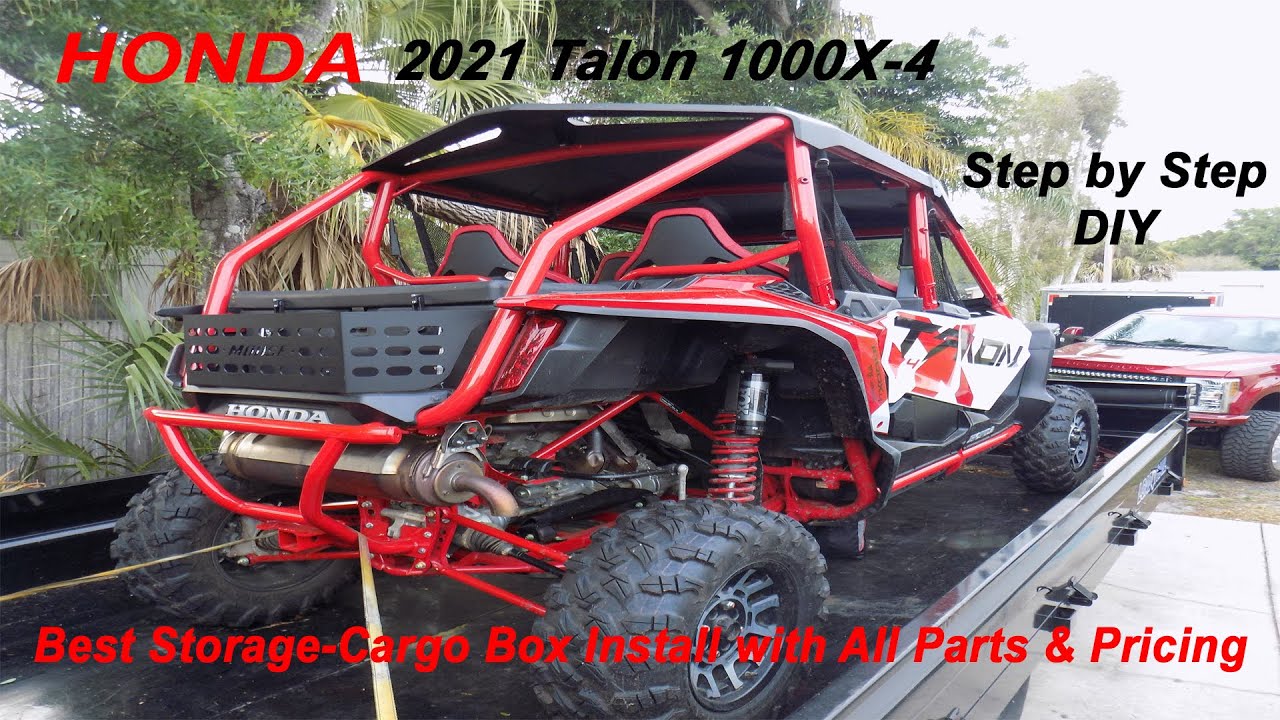 Honda Talon Storage Cargo Box Install for your UTV or Side By Side mods ...