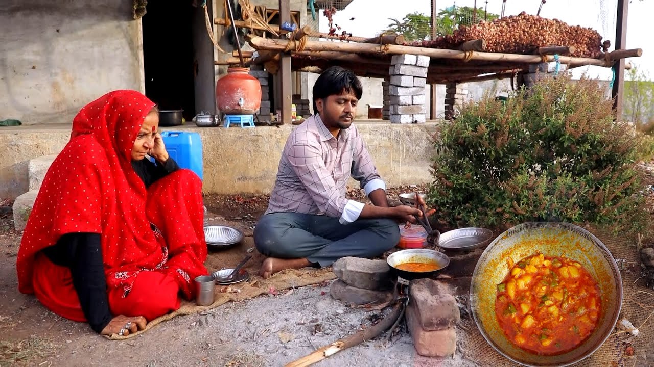 Ridge Gourd Potato Vageteble| Village Style Traditional Cooking life ...