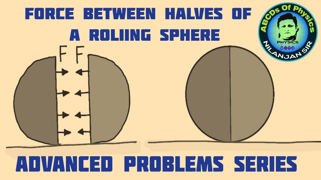 Force between left and right halves of a sphere rolling without ...