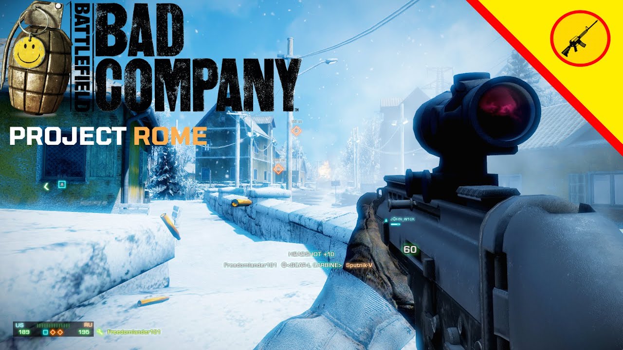 Battlefield BC2 Project Rome BOTS GAMEPLAY! - YouTube