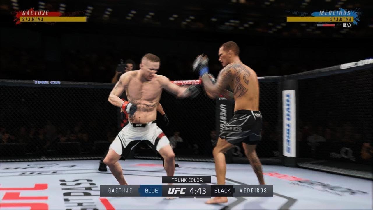 UFC 4 (5) Justin Gaethje vs Yancy Medeiros - YouTube