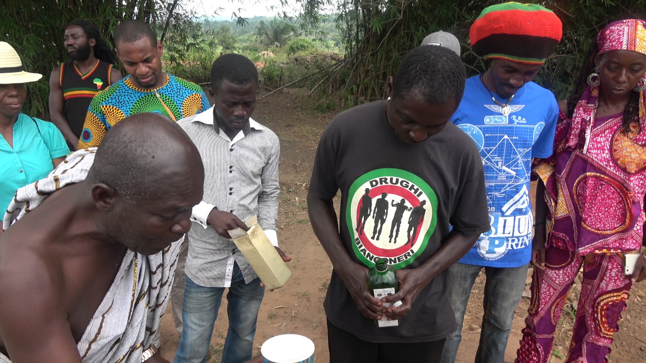Libations Welcome to Benu Village - Ghana Tour May 2017 - YouTube