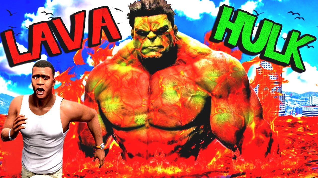 HULK Becomes "LAVA HULK" & Fight with IRONMAN | GTA5 AVENGERS - YouTube