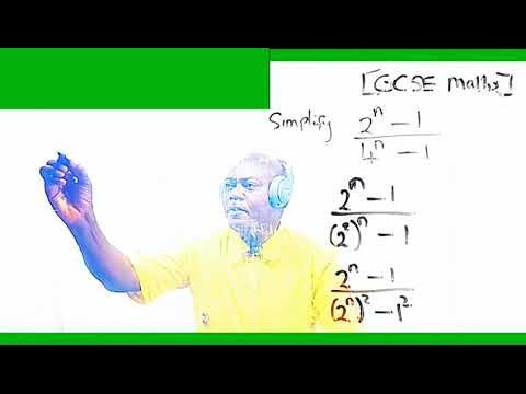 GCE math how to simplify an algebraic fraction - YouTube