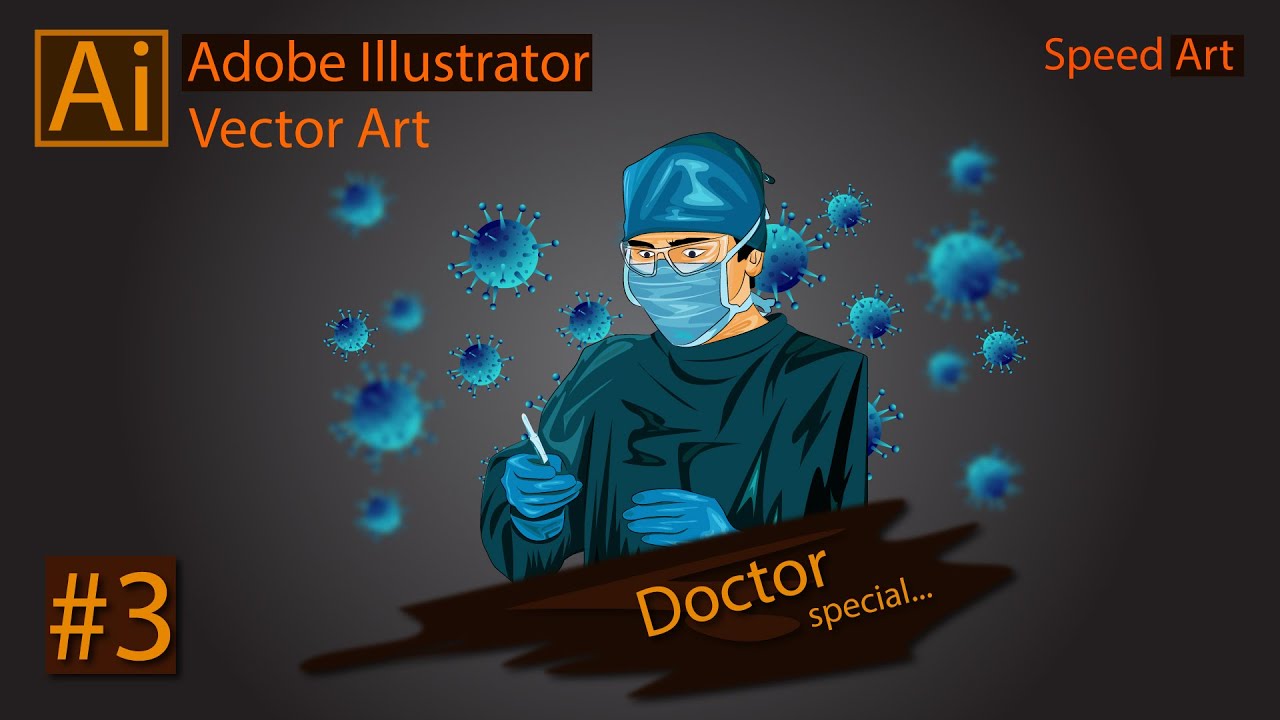 Vector Art Doctor special | Cartoon Yourself | Speed art Adobe ...