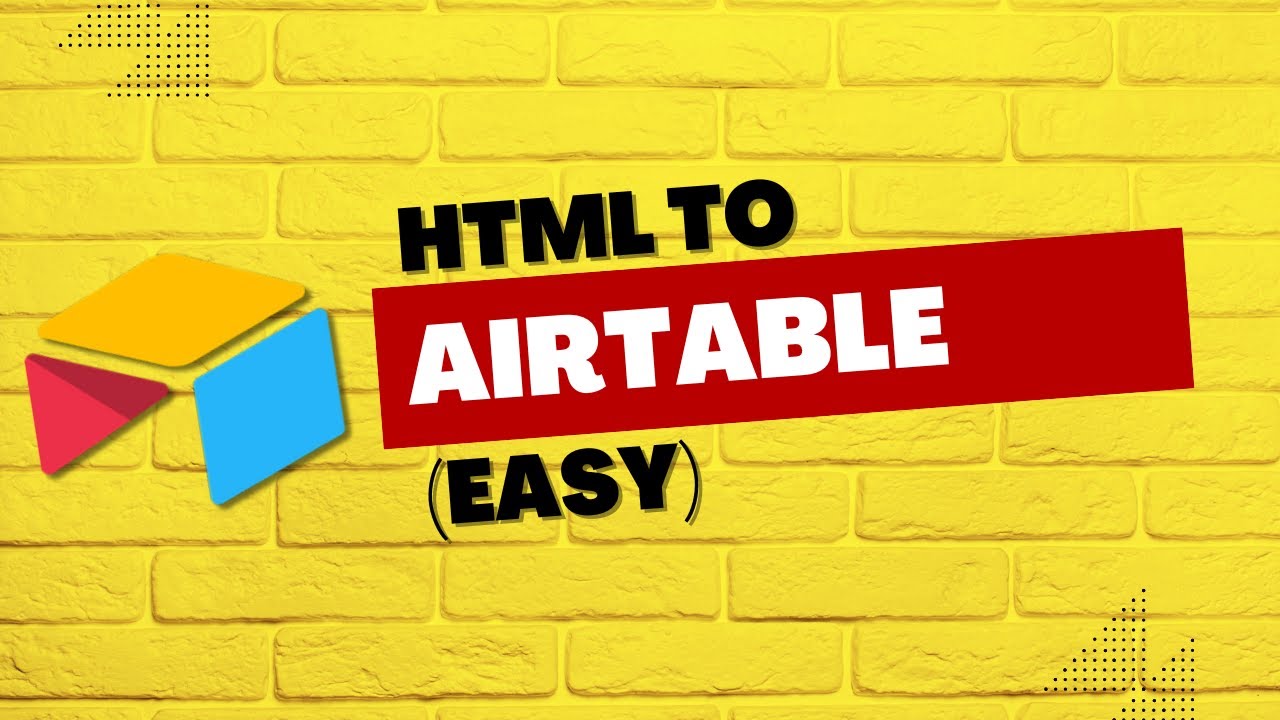 How to Connect an HTML Form to Airtable Using JavaScript (No Backend ...