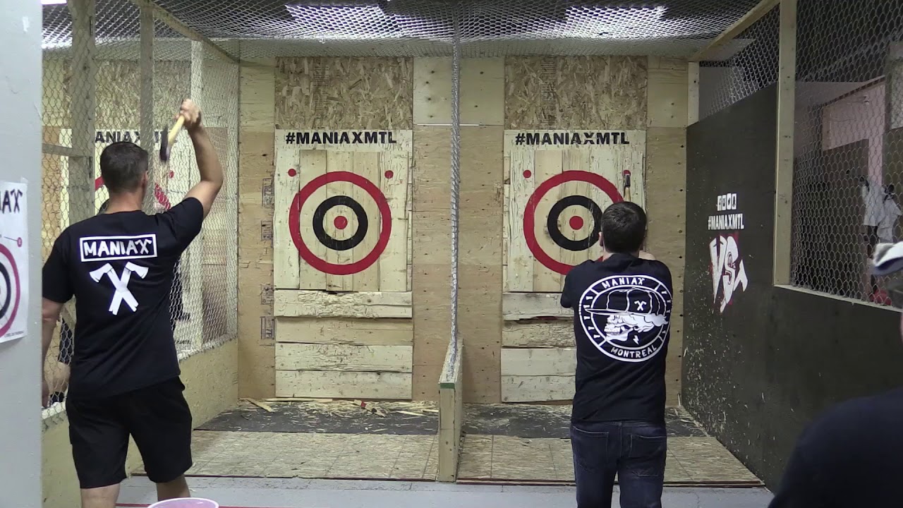 The art of axe throwing - YouTube