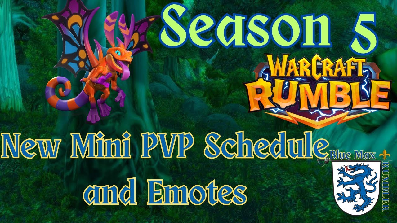 Warcraft Rumble: Season 5 New Mini, Emotes, and IMPROVED PVP Schedule ...