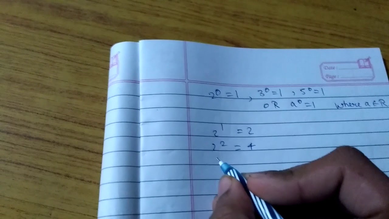 2 Raise To Power 0 Is 1 YouTube