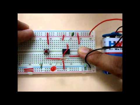 555 Timer Bistable Multivibrator - YouTube