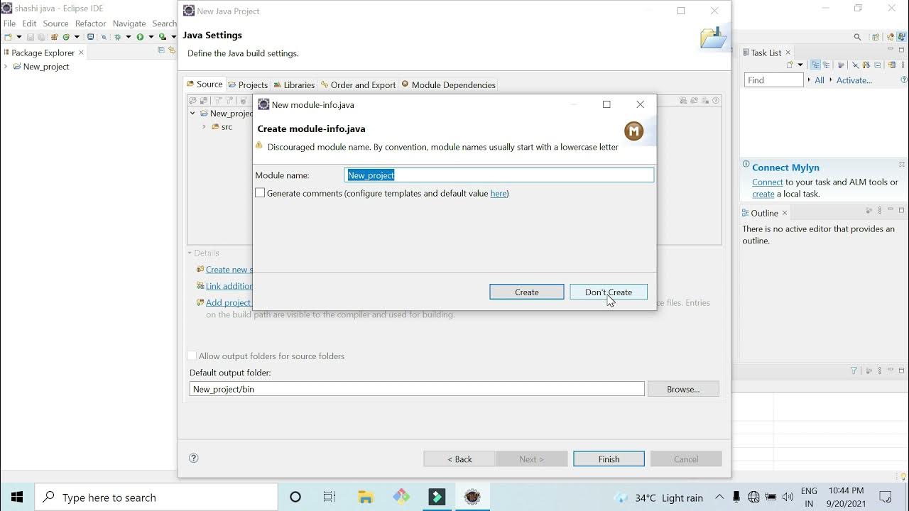 How to create a Java project in Eclipse | Eclipse - Create Java Project ...