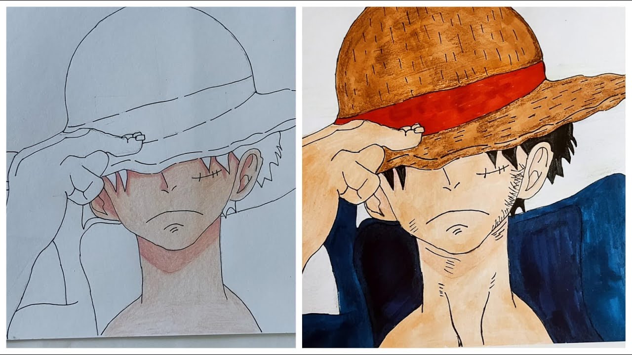 How To Draw Luffy One Piece Step By Step Tutorial Luffy Gears5