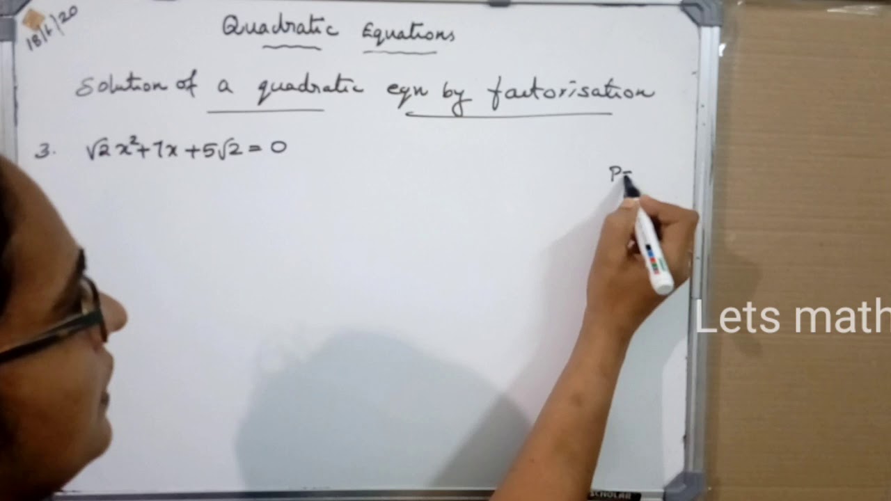 QUADRATIC EQUATIONS | PART 2 | NCERT | CBSE - YouTube