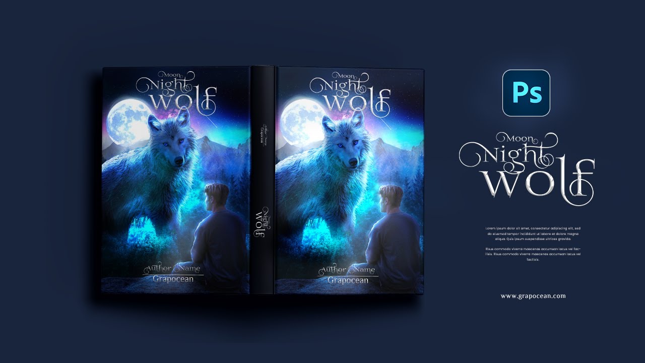 How to make Eye-Catching Book Cover Design | Adobe Photoshop Tutorial ...