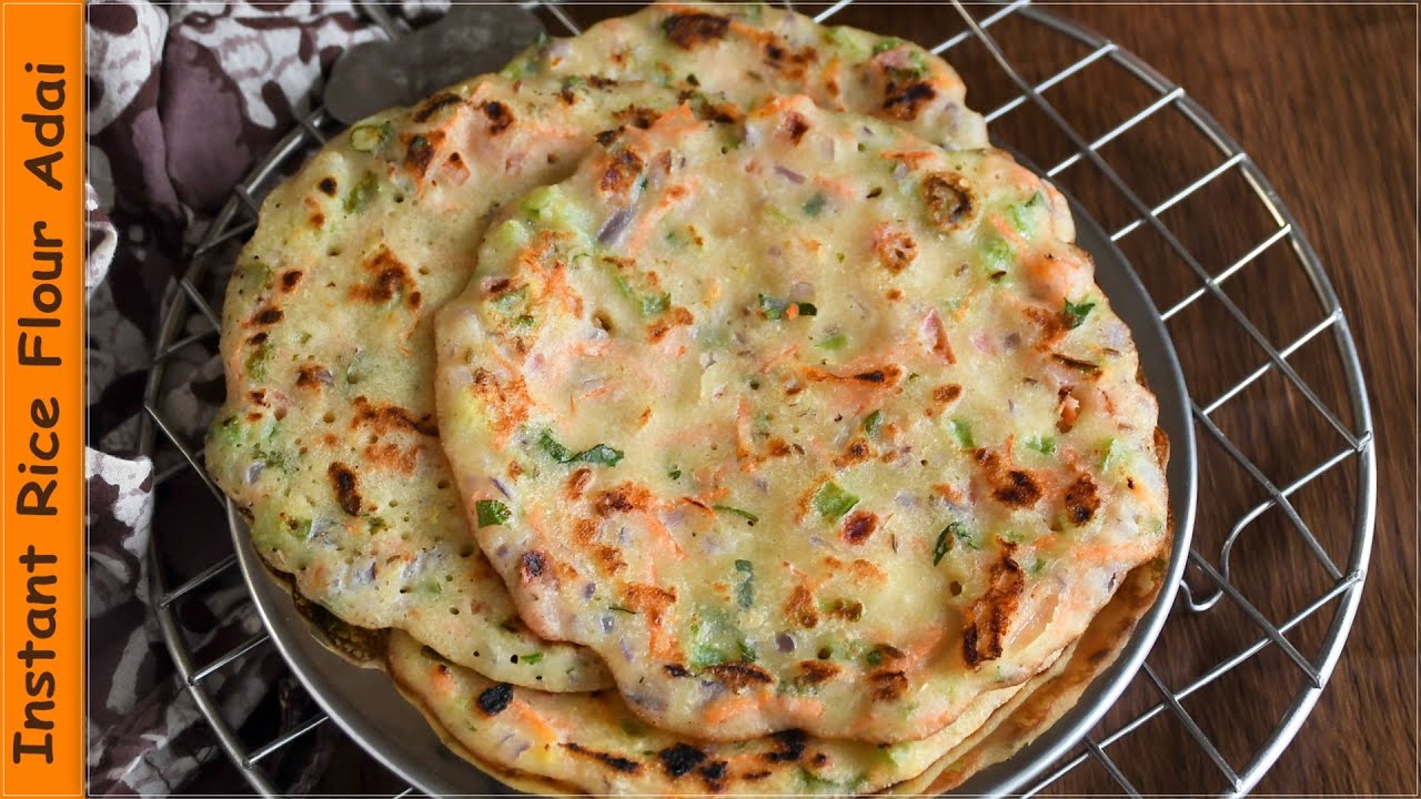 Instant Rice Flour Adai | Arisima Adai Recipe | Healthy Rice flour and ...