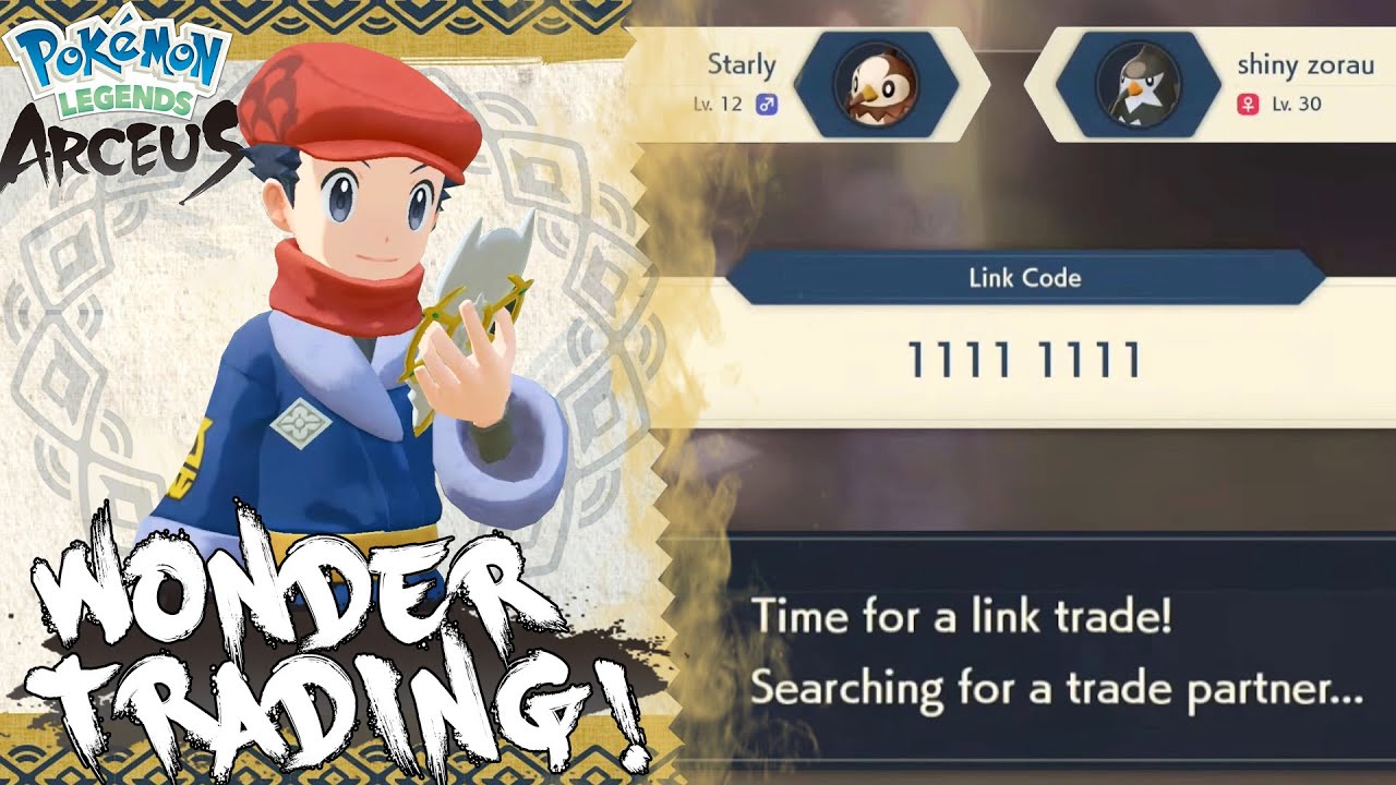 How To Wonder Trade In Pokemon Legends Arceus - YouTube