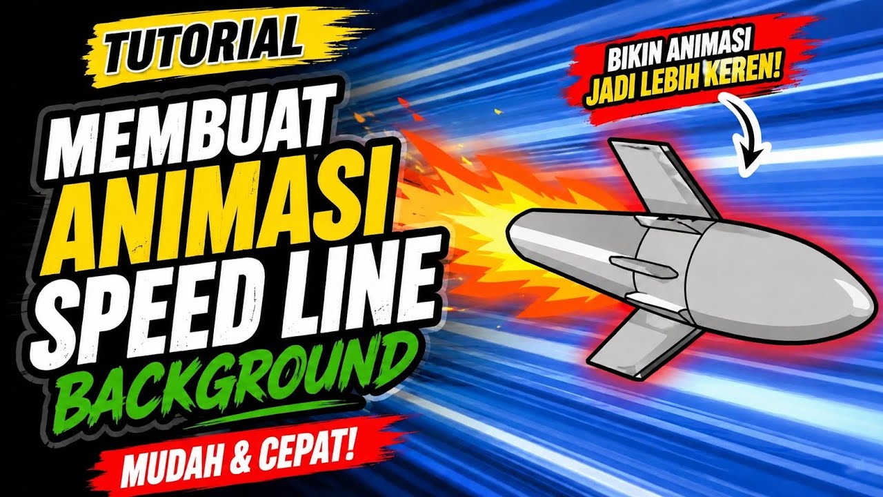 TUTORIAL BELAJAR MEMBUAT SPEED LINE [SPEED BACKGROUND] UNTUK ADEGAN ...