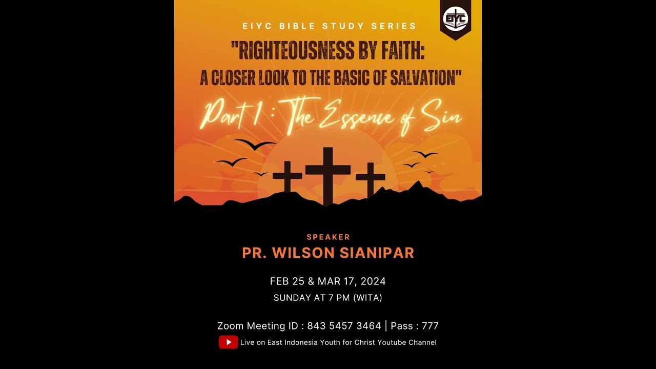 Bi-Weekly Sunday Bible Study "Righteousness by Faith: A Closer Look to ...