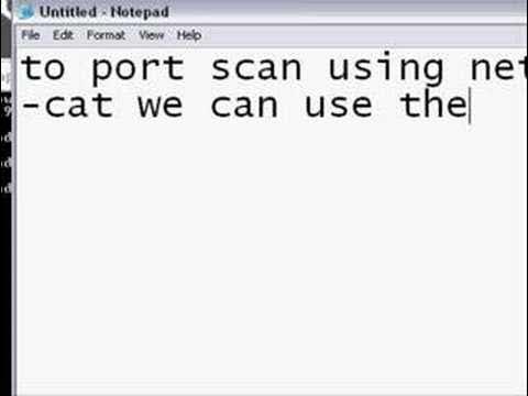 Port scan using netcat - YouTube