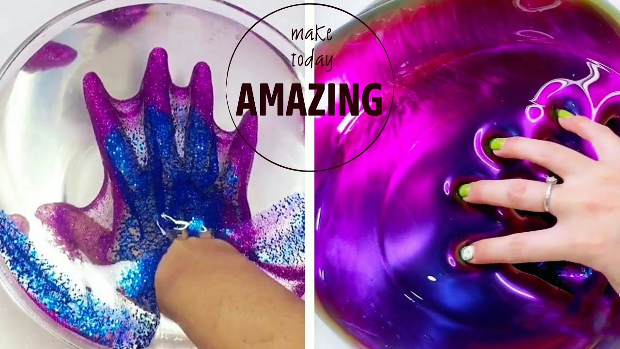 Relaxing Slime Compilation Asmr Oddly Satisfying Video Youtube