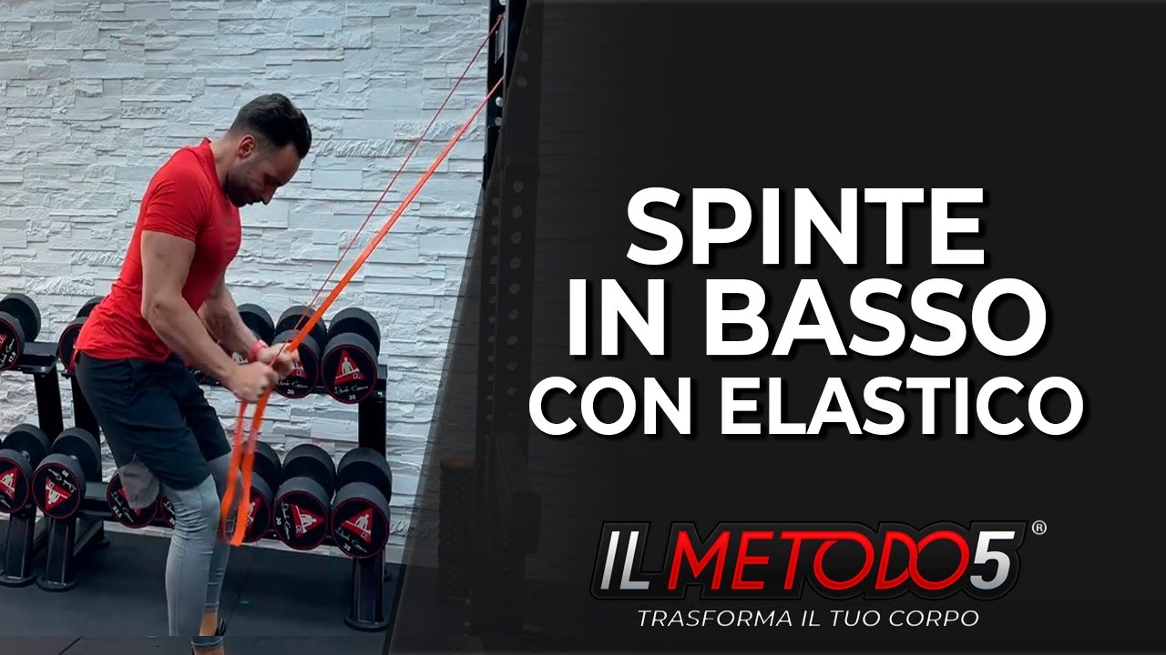 Spinte in basso con elastico | push down con elastico - YouTube
