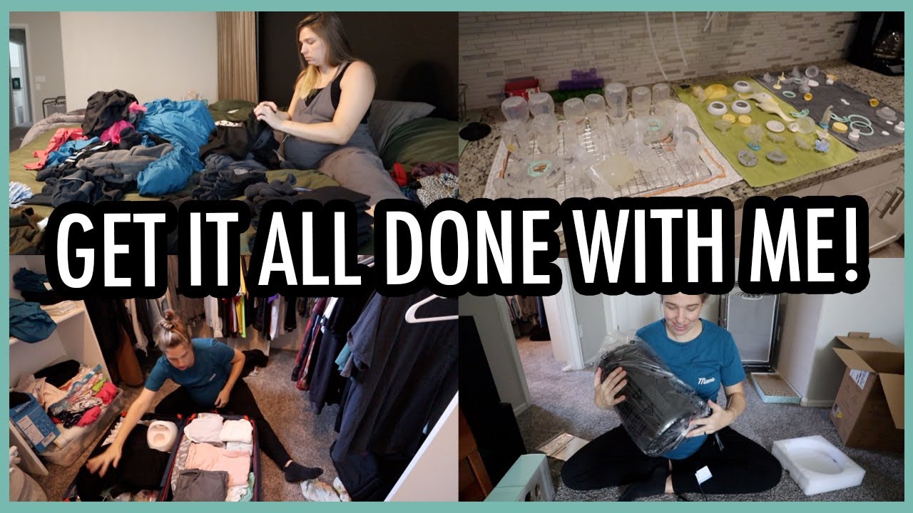 GET IT ALL DONE WITH ME! | Baby Prep Edition! Packing My Hospital Bag ...