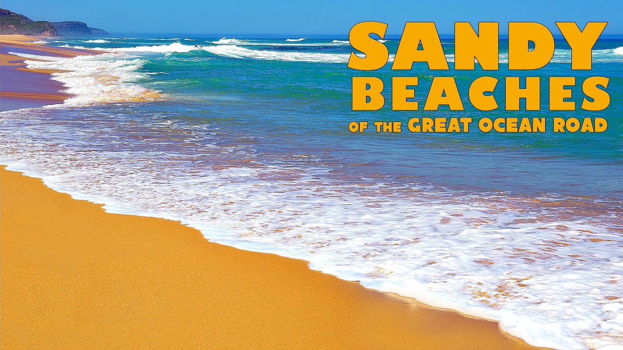 Amazing sandy beaches of the Great Ocean Road. The 12 Apostles, Gibson ...