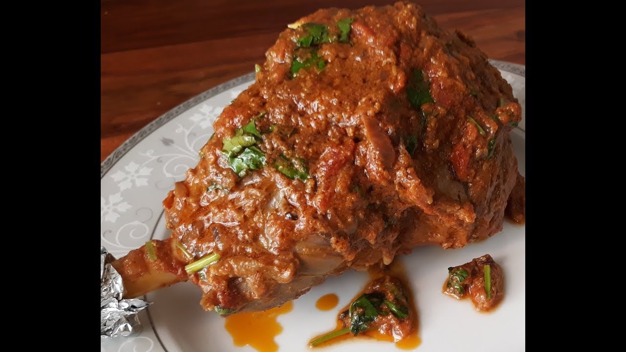 Araan recipe Roast leg of lamb - Shaan E Raan - YouTube