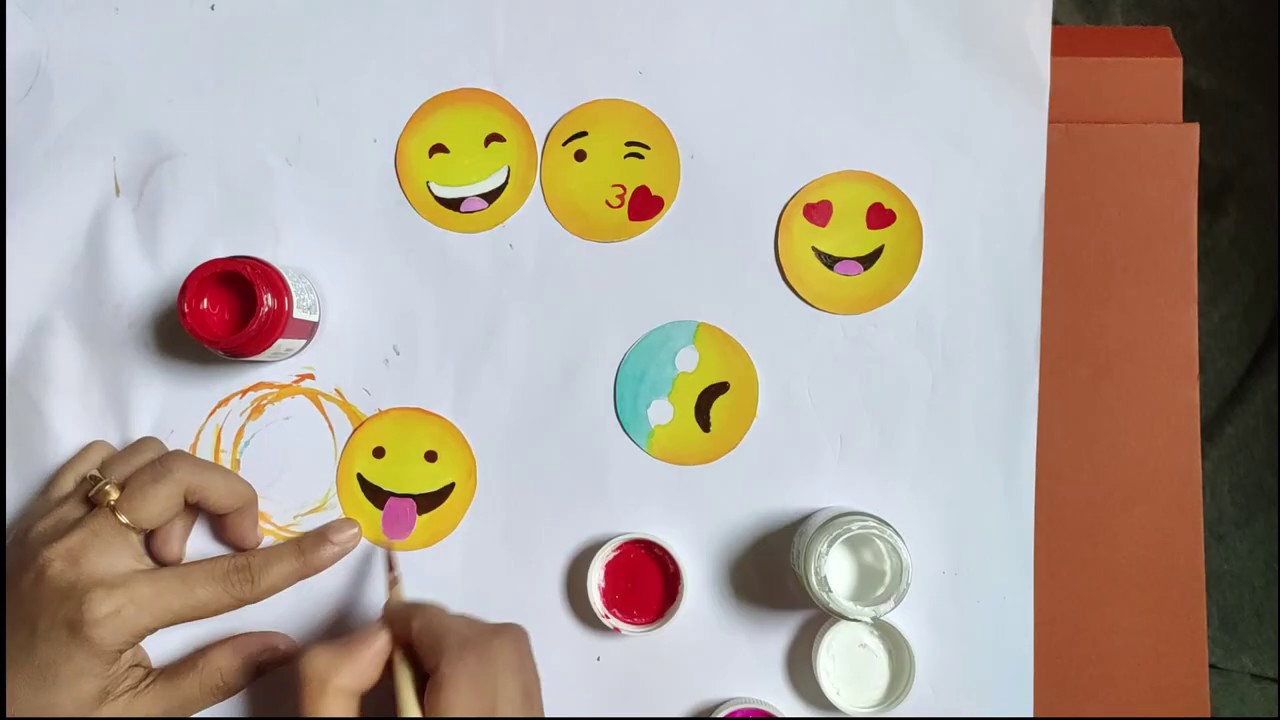 easy crafts for kids | smiley bookmarks for kids | how to draw smiley ...