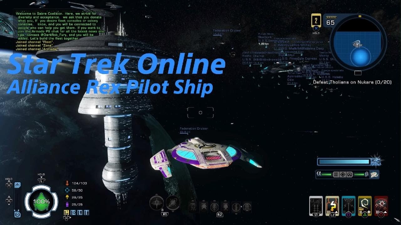 Star Trek Online_Alliance Rex Pilot Ship - YouTube