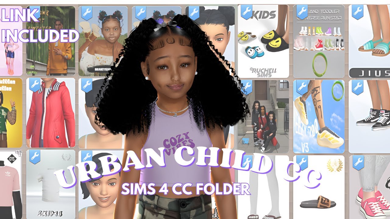 THE BEST URBAN CHILD CC/FOLDER + Download Link! | Sims 4 2024 - YouTube