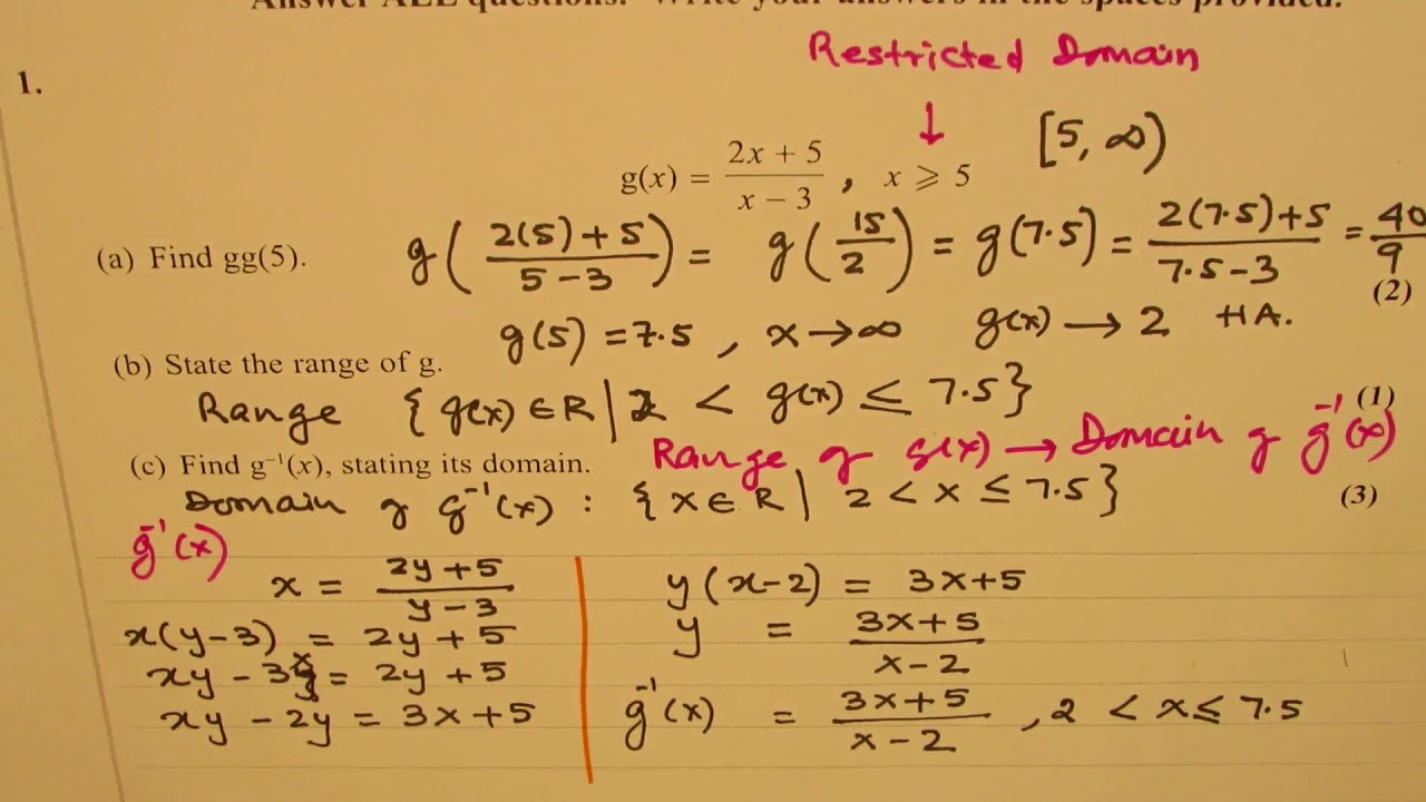 Solution to EdExcel Level 3 GCE Advanced Paper 2 Pure Mathematics 2 ...