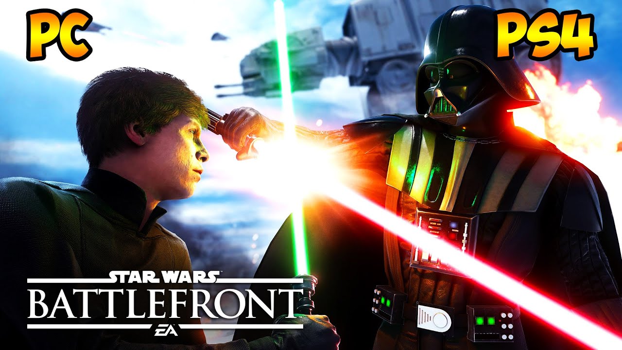 Star Wars Battlefront Graphics PC vs PS4 (60 FPS) - YouTube
